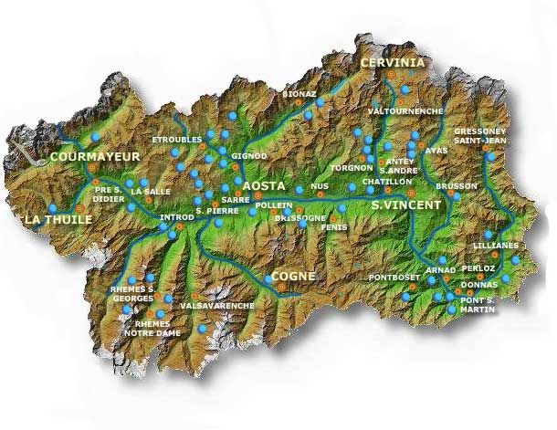 Cartina Valle D Aosta Dettagliata | Tomveelers Cartina Valle D Aosta Dettagliata | Tomveelers